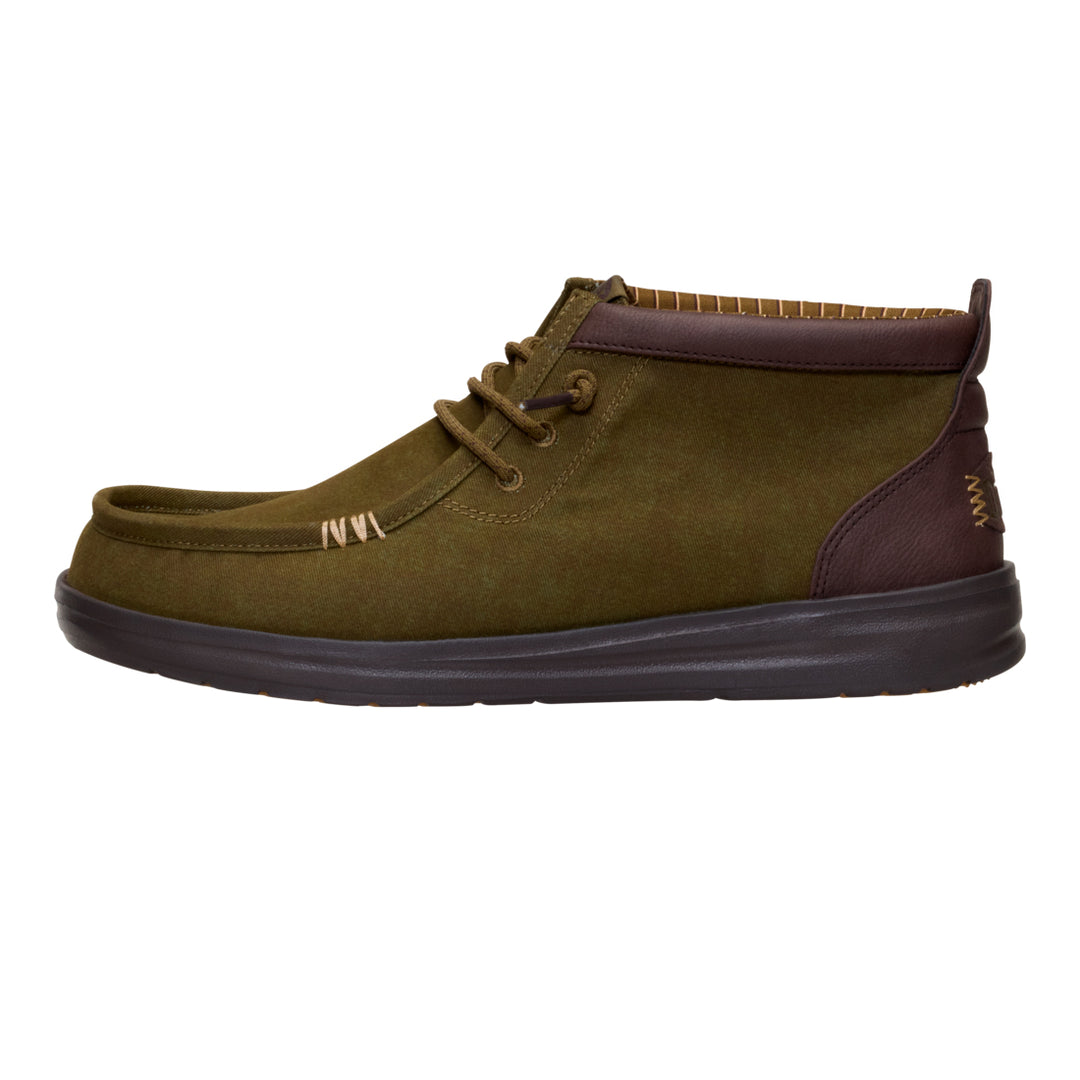 WALLY MID GRIPR VIN CLASSIC DARK OLIVE/MOLE BROWN – HEYDUDE™